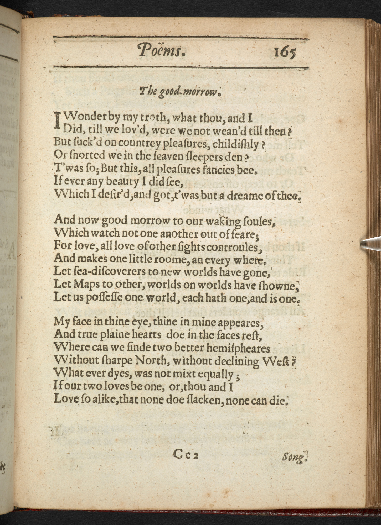 The Good-Morrow: Manuscript(1632) – Digital Methods for the Humanities