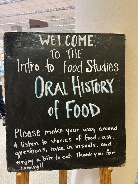 Introduction to Food Studies Oral History of Food Showcase by Justin ...