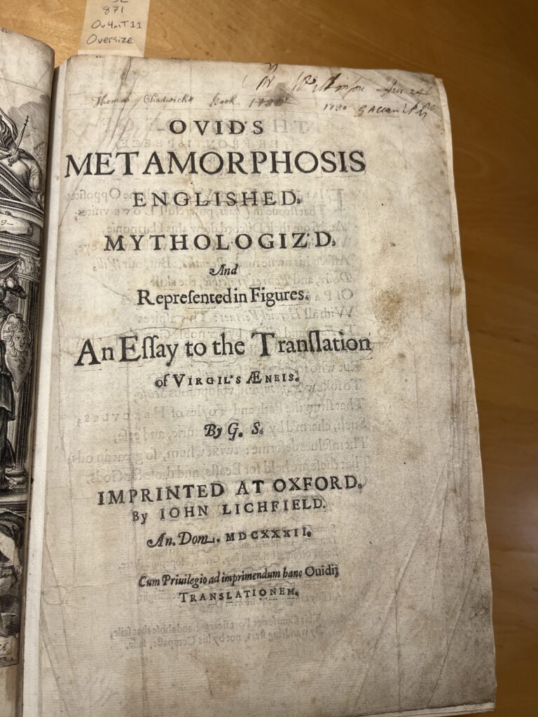 Ovid’s Metamorphosis Englished, Mythologiz’d, and Represented in ...
