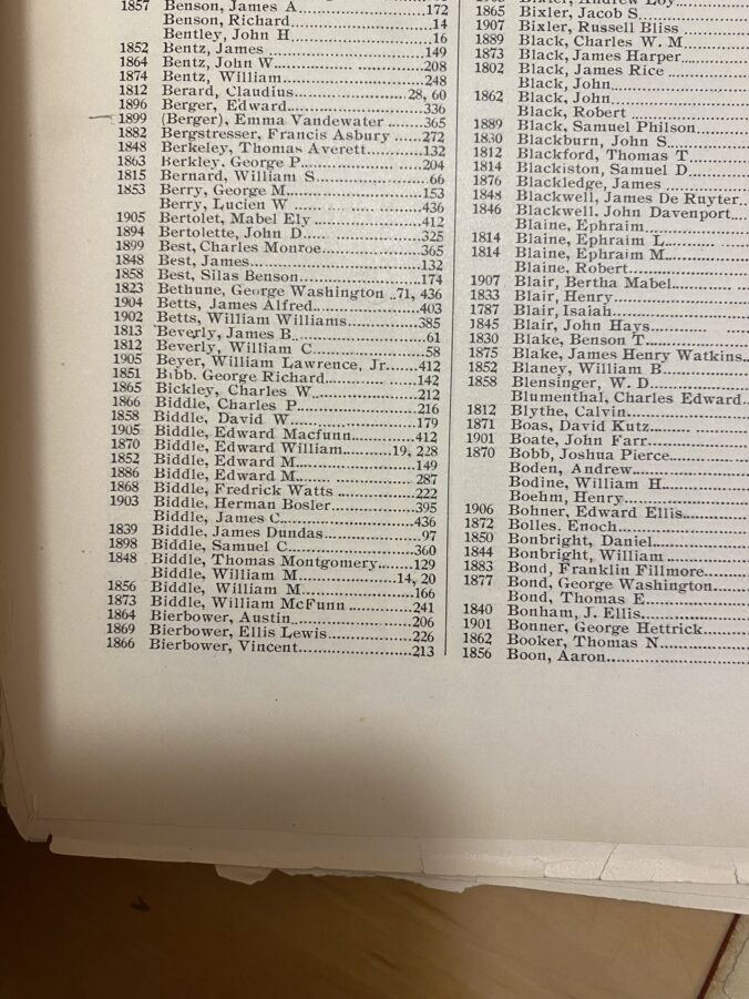 The Mystery of E. Biddle – History of the Book 2024