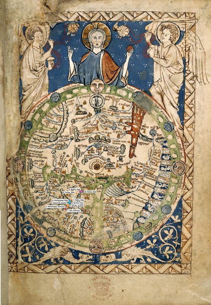 The Book of the Wanderings of Felix Fabri: Medieval Map – Mapping the ...
