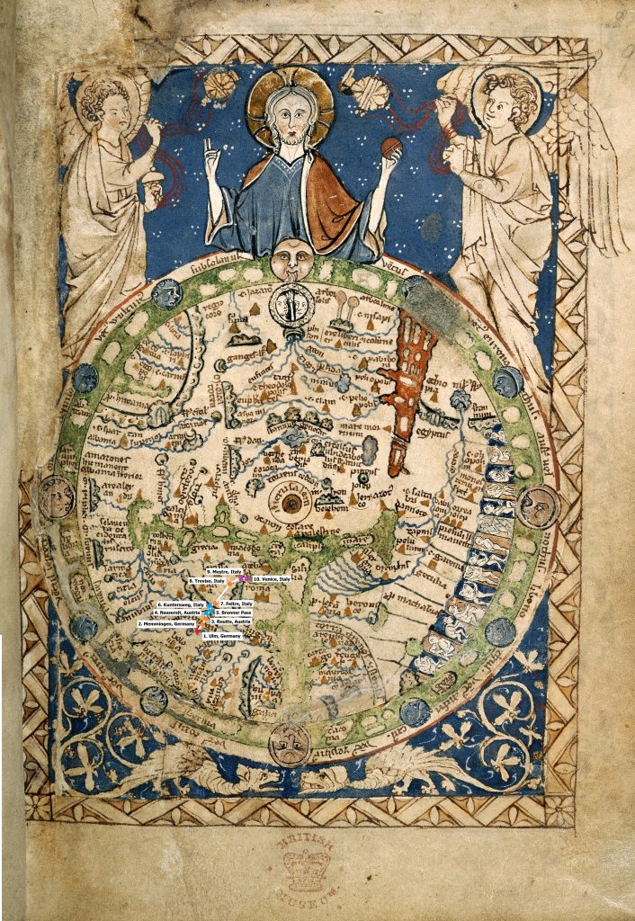 The Book of the Wanderings of Felix Fabri: Medieval Map – Mapping the ...