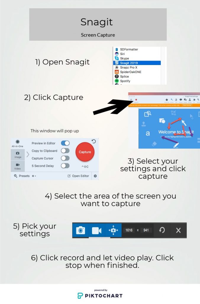 Capture a computer screen with Snagit – Dickinson College Media Center