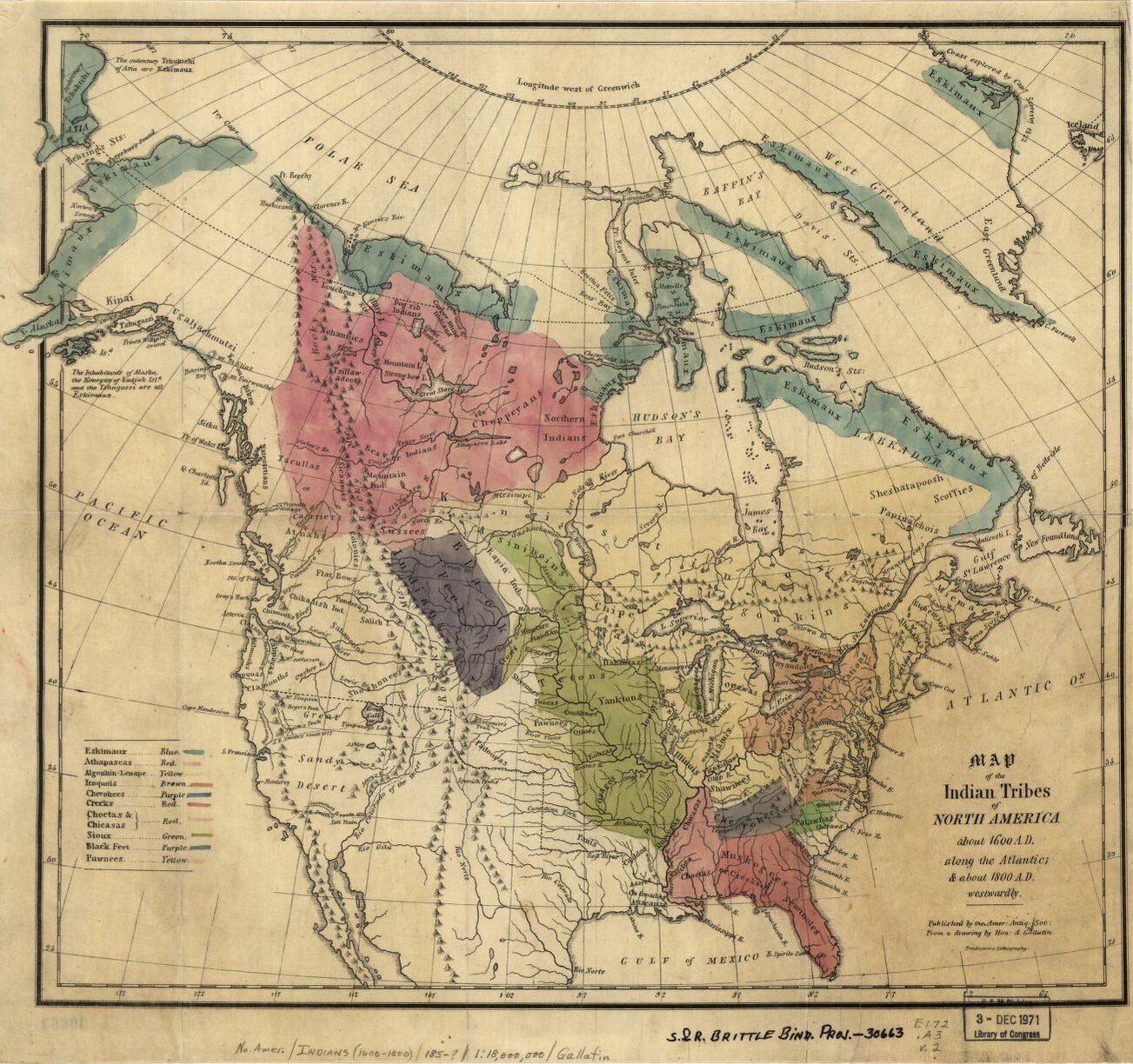 Map Of Early Indian Tribes