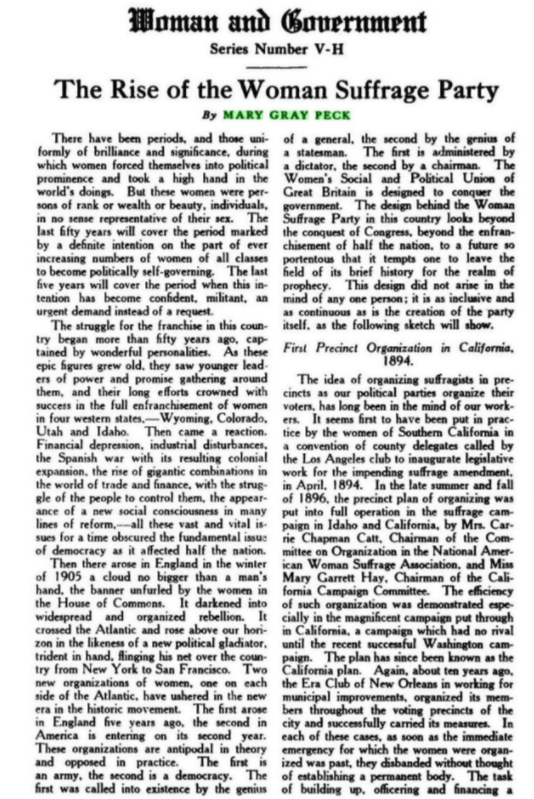 Changing Women’s Roles and Sexuality: the Progressive Era through the ...