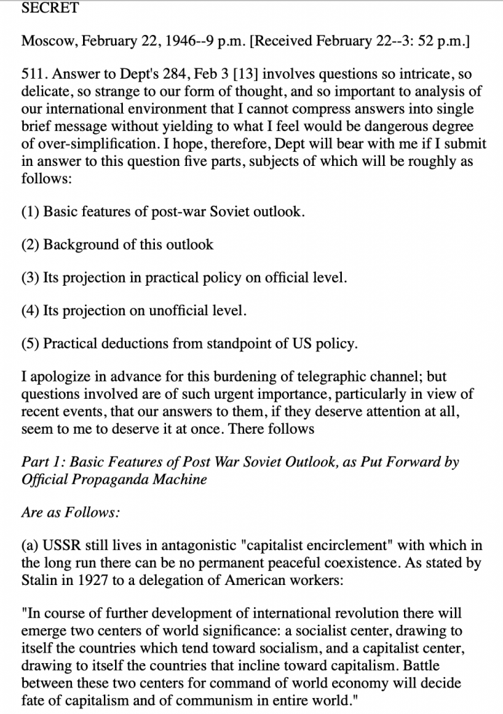 Cold War – Modern US History