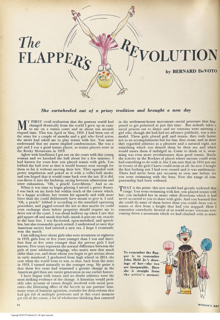 Changing Women’s Roles and Sexuality: the Progressive Era through the ...